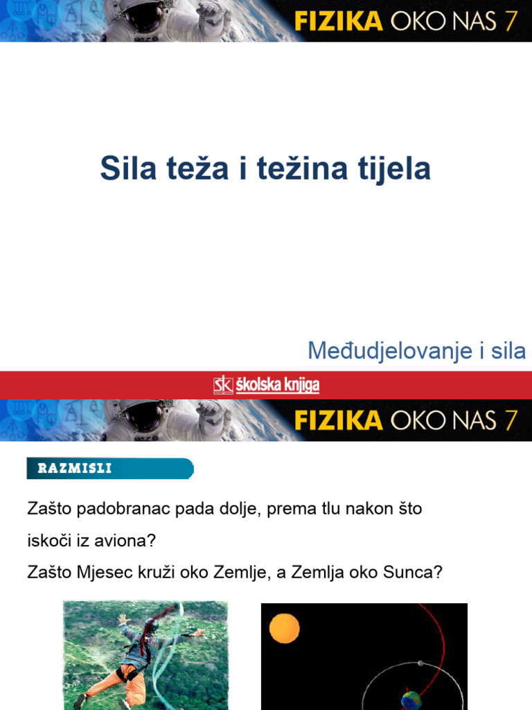 SK 9. Sila Teza I Tezina Tijela | PDF