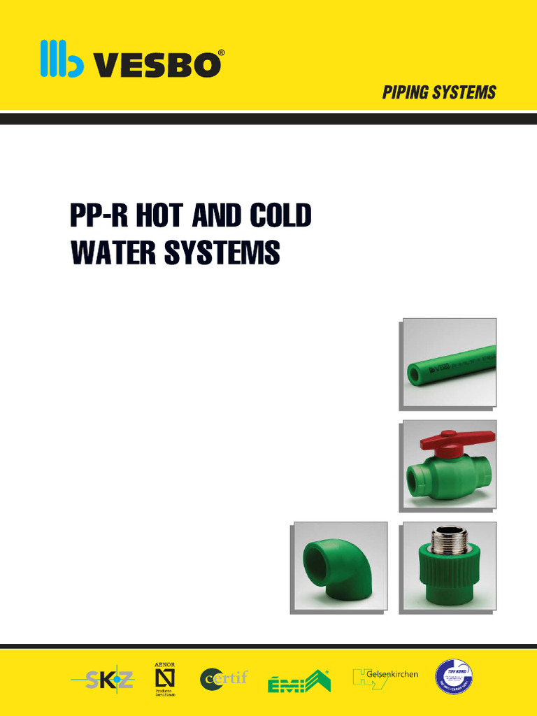 Vesbo PPR English | PDF | Pipe (Fluid Conveyance) | Strength Of Materials