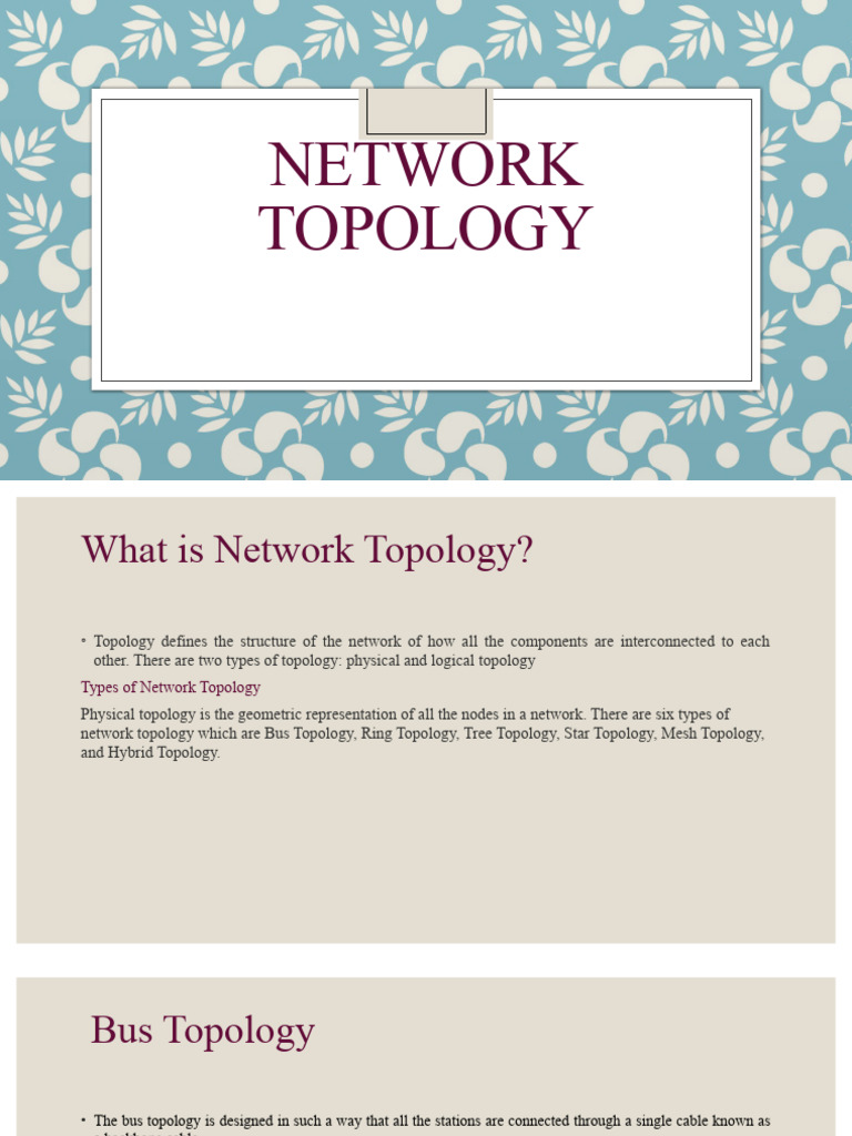 Topology | PDF | Network Topology | Computer Network