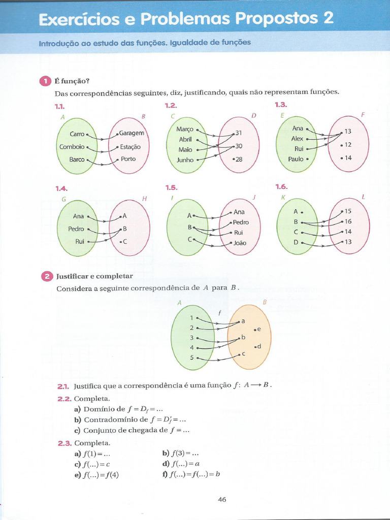Introdução Ao Estudo Das Funções. Igualdade de Funções | PDF