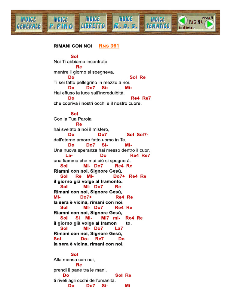 Rimani Con Noi | PDF
