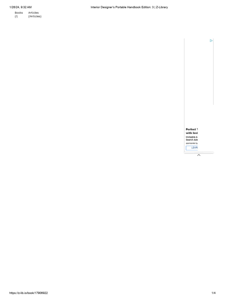 Interior Designer's Portable Handbook Edition - 3 - Z-Library | PDF ...