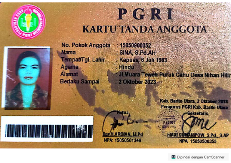 Kartu PGRI | PDF