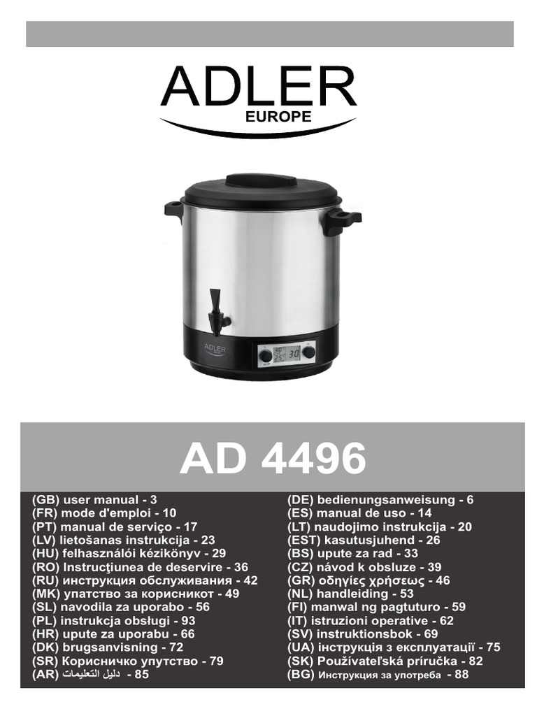 Adler AD 4496 Water Dispenser | PDF