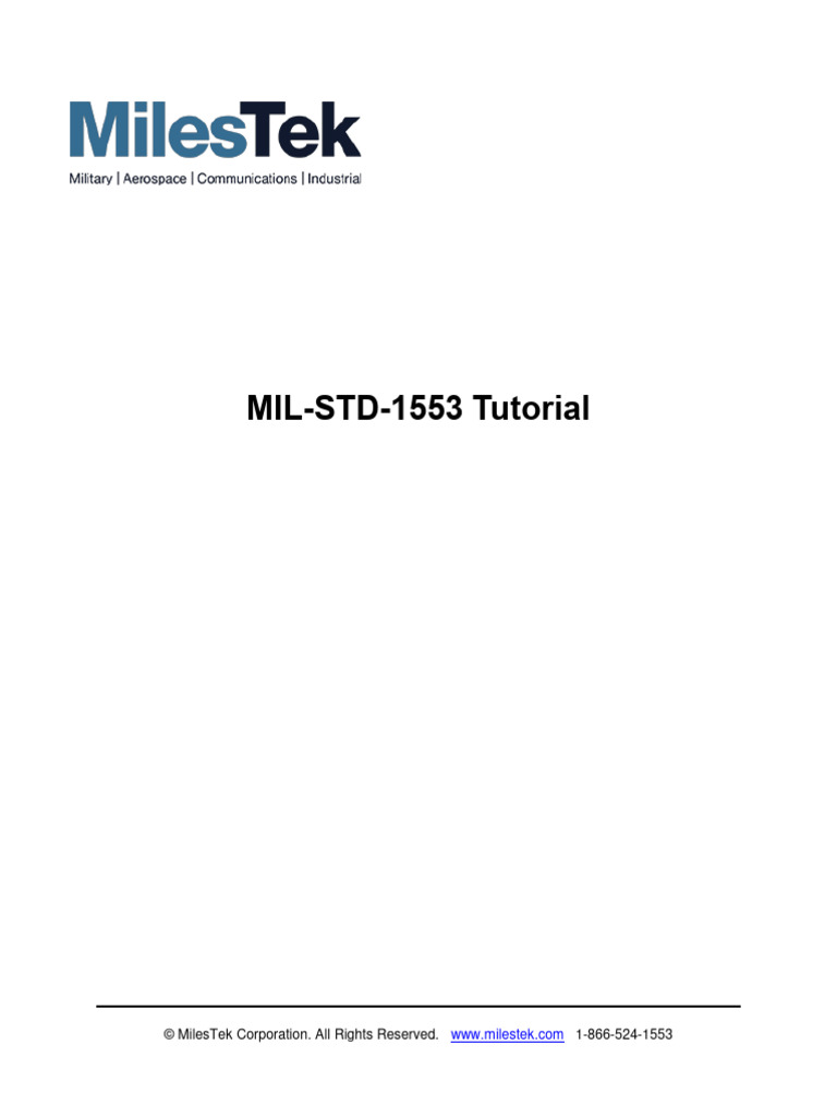 MIL-STD-1553B Data Bus Overview | PDF | Computers