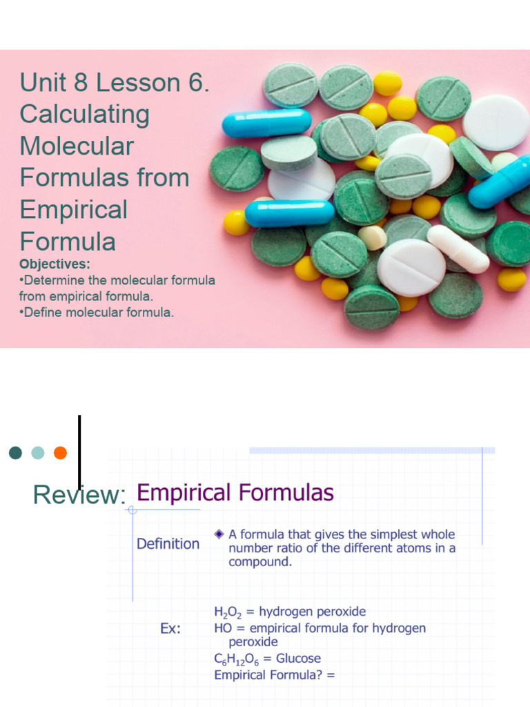Practice. Empirical and Molecular Formula | PDF | Teaching Methods ...