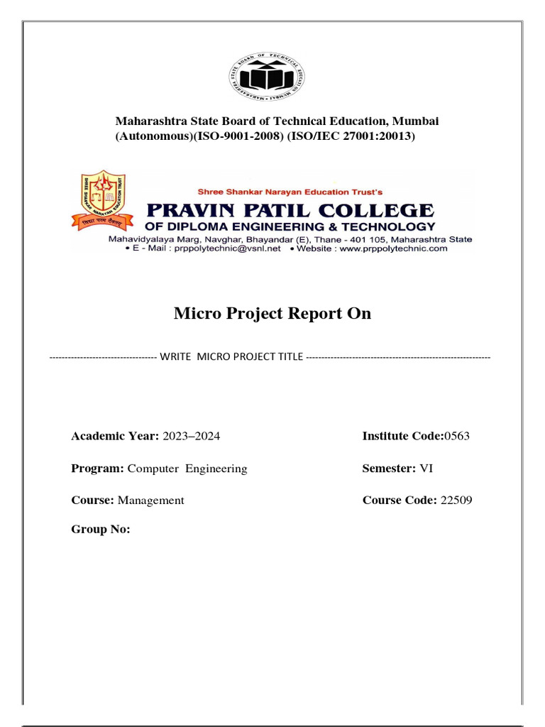 Management Micro Project | PDF | Business