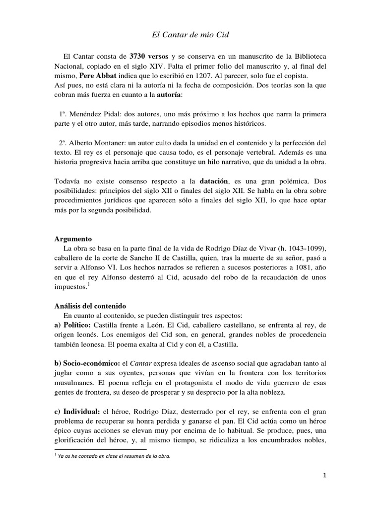 Resumen Cid | PDF