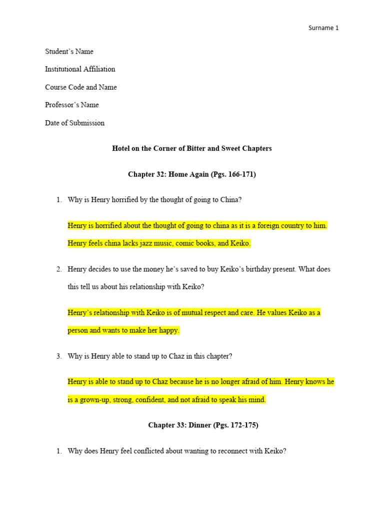 Hotel On The Corner of Bitter and Sweet | PDF | Religion & Spirituality ...