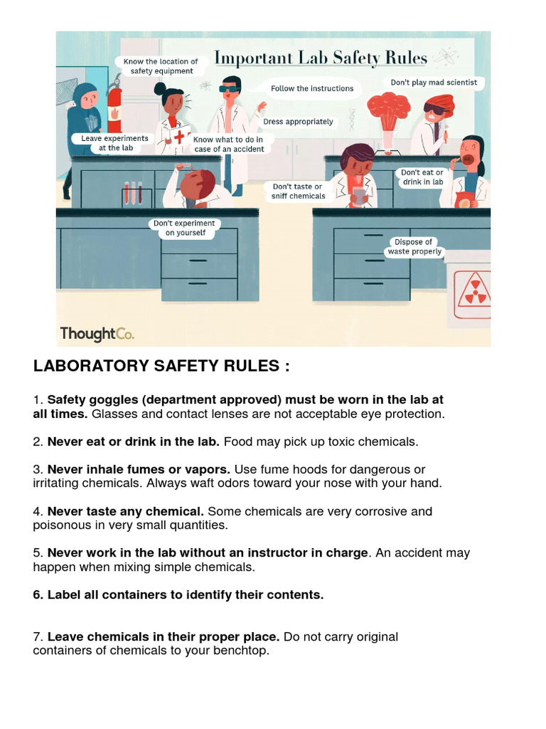 Essential Lab Safety Guidelines | PDF | Wellness