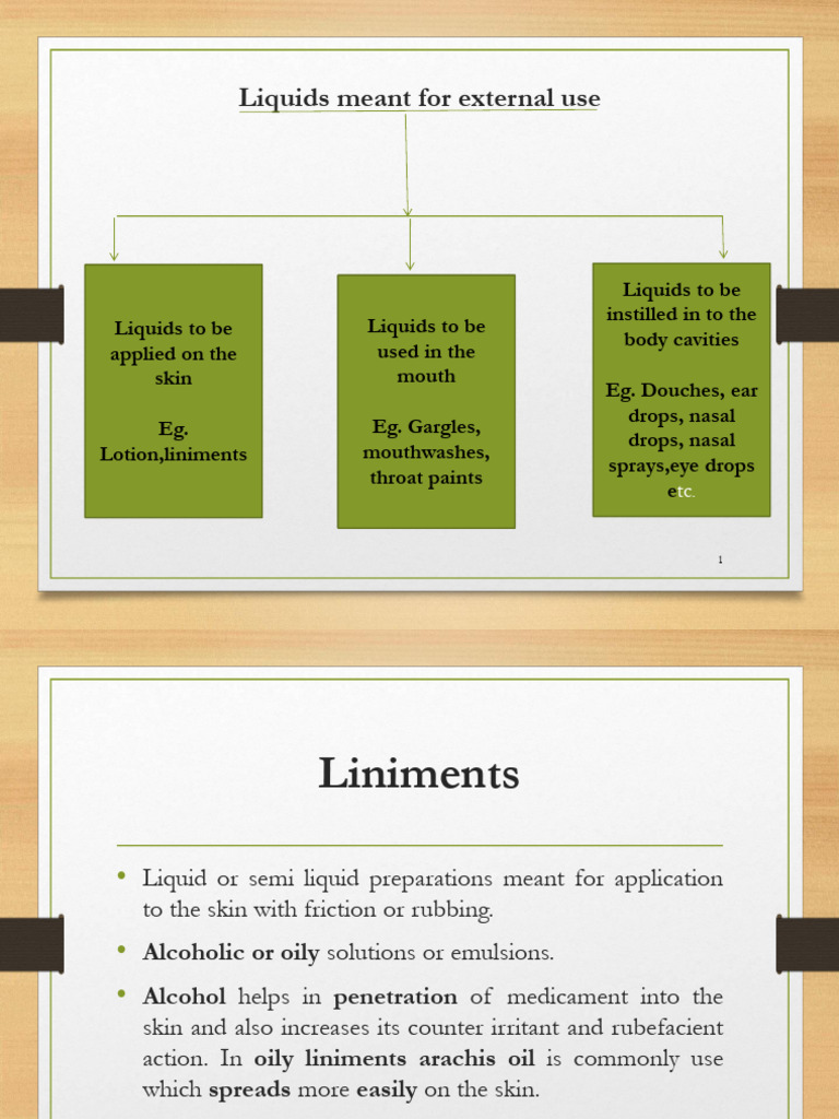 Liniments and Lotions | PDF | Water | Materials Liniments and Lotions | PDF | Water | Materials