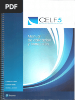 Celf 5 Manual de Aplicación y Corrección | PDF