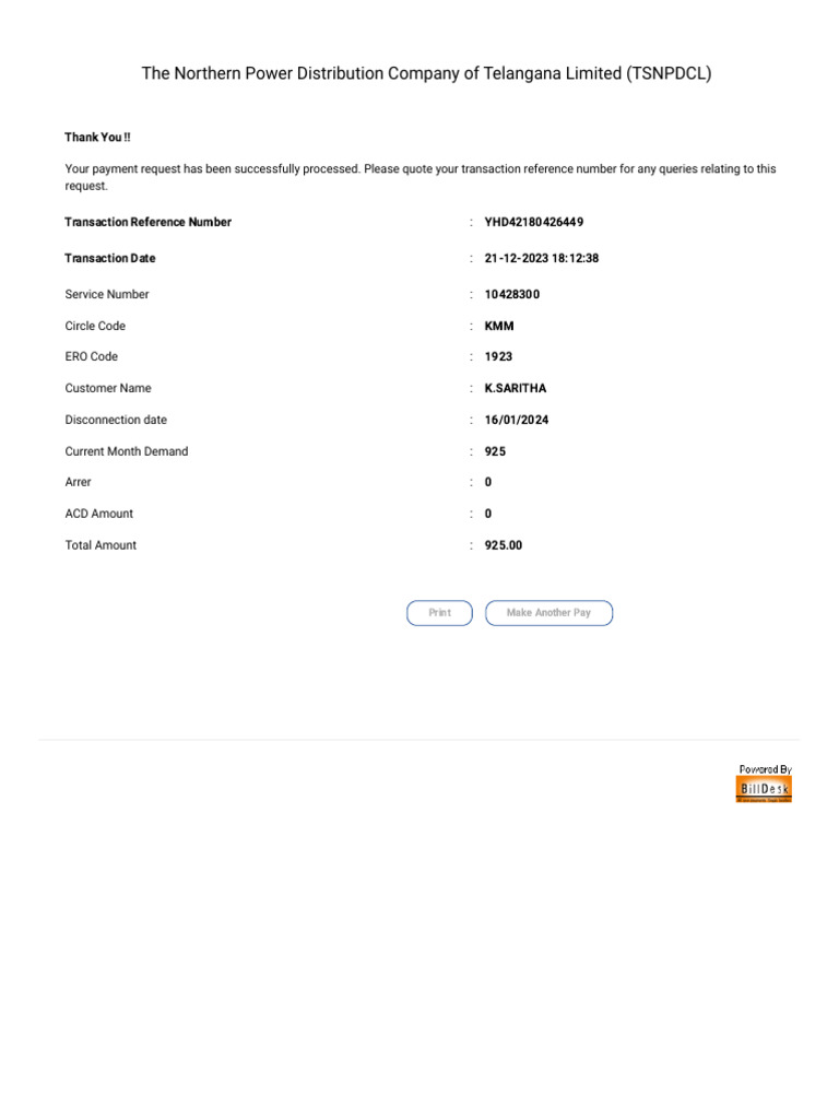 TSNPDCL Nov 2023 | PDF