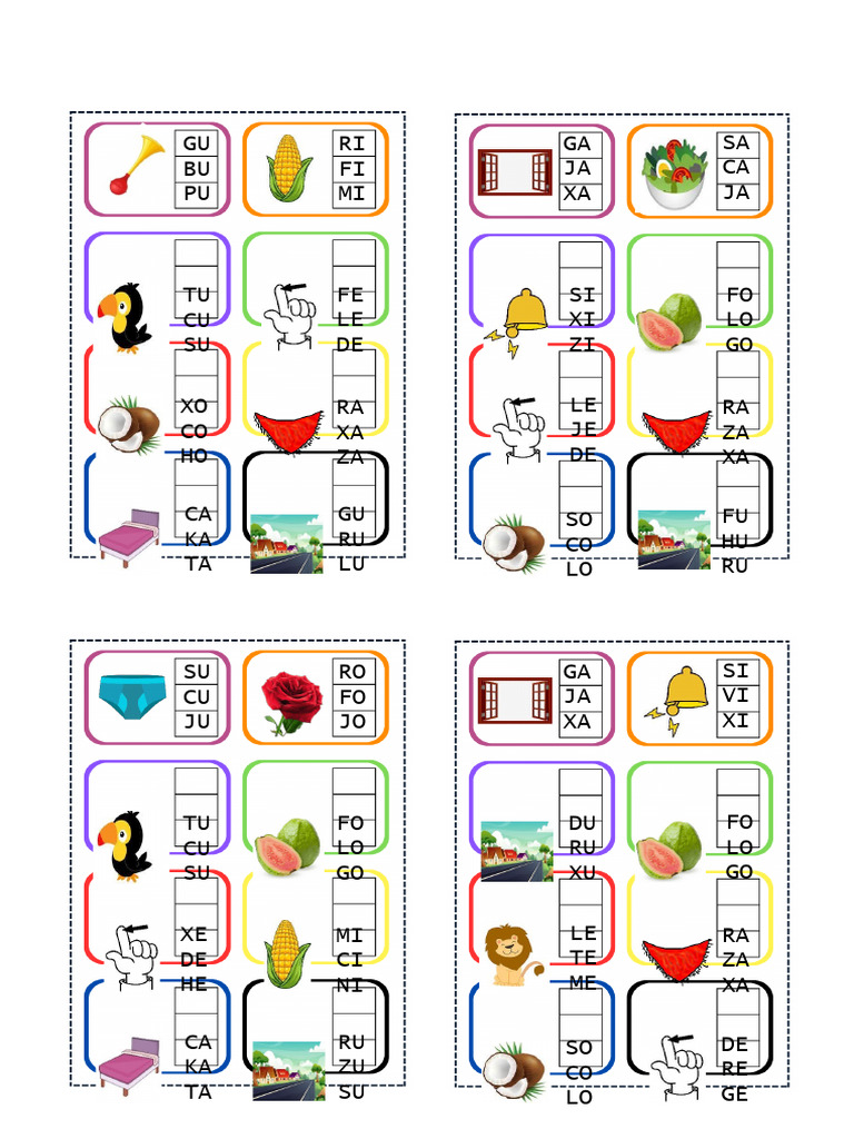 Silabas Inicial | PDF