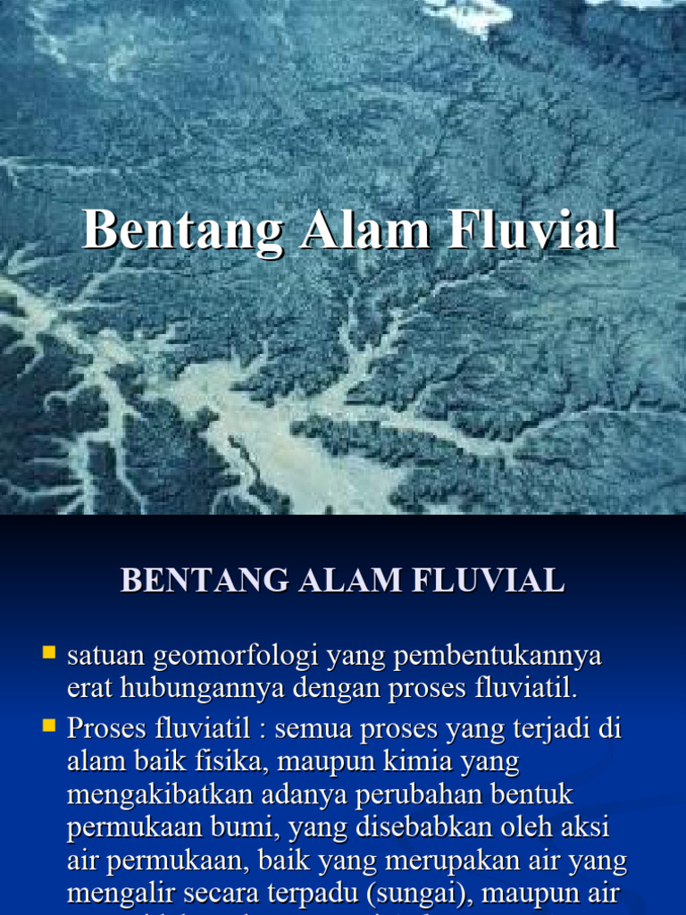 Proses dan Bentang Alam Fluvial | PDF