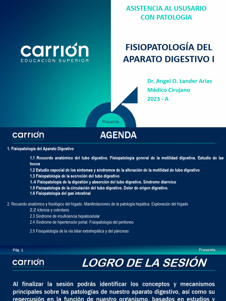 11. Fisiopatología del Ap. Digestivo I AUP | PDF