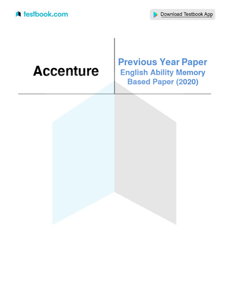 Accenture English Ability 2020 Papers | PDF