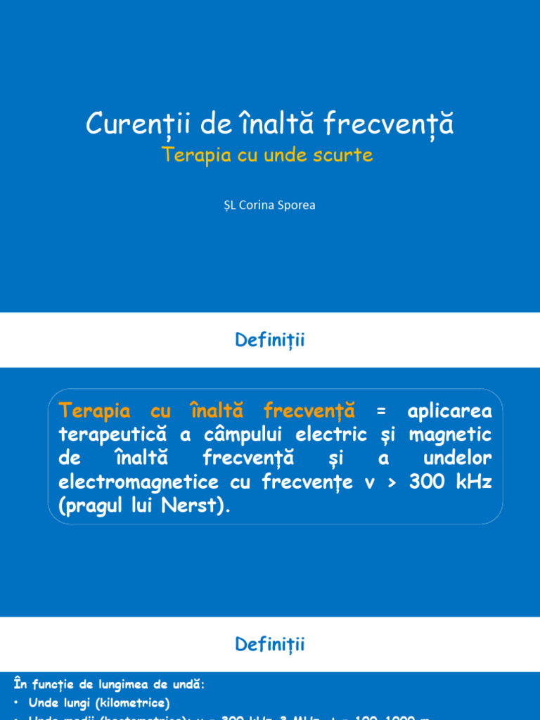 ET - Curentii de Inalta Frecventa - Unde Scurte | PDF