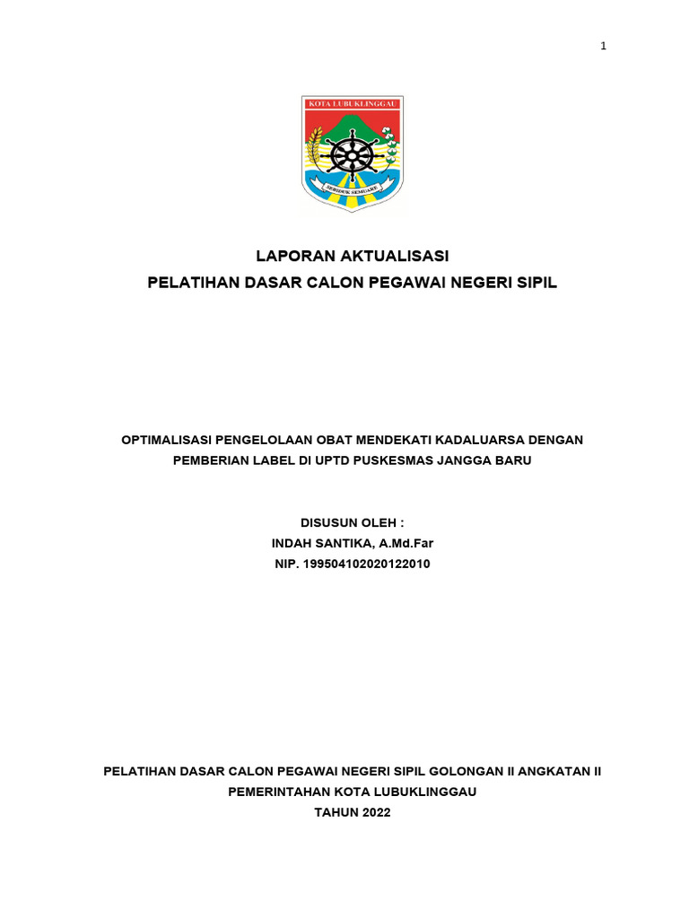 Laporan Aktualisasi Indah Santika | PDF