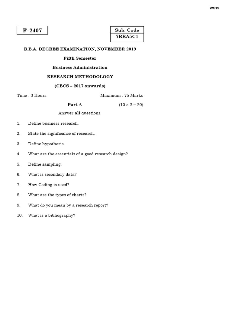 RM 2019.. | PDF | Methodology | Science