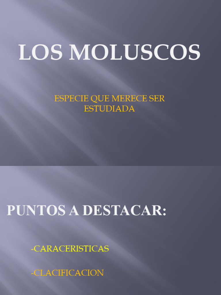 Introducción a los Moluscos | PDF | Moluscos | Bivalvia