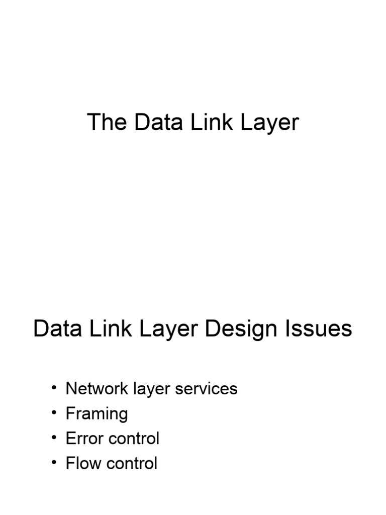 Chapter3 DataLinkLayer | PDF | Error Detection And Correction | Transmission Control Protocol