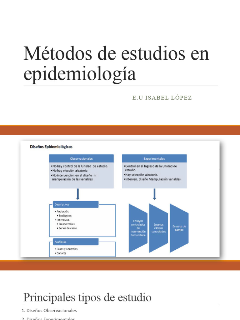 Metodologia de La Investigacion y Tipos de Estudios | PDF | Experimentar | Estudio de cohorte