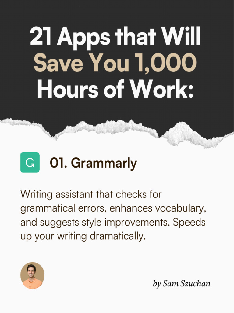 21 Apps That Willsave You 1,000 Hours of Work | PDF | Mobile App ...