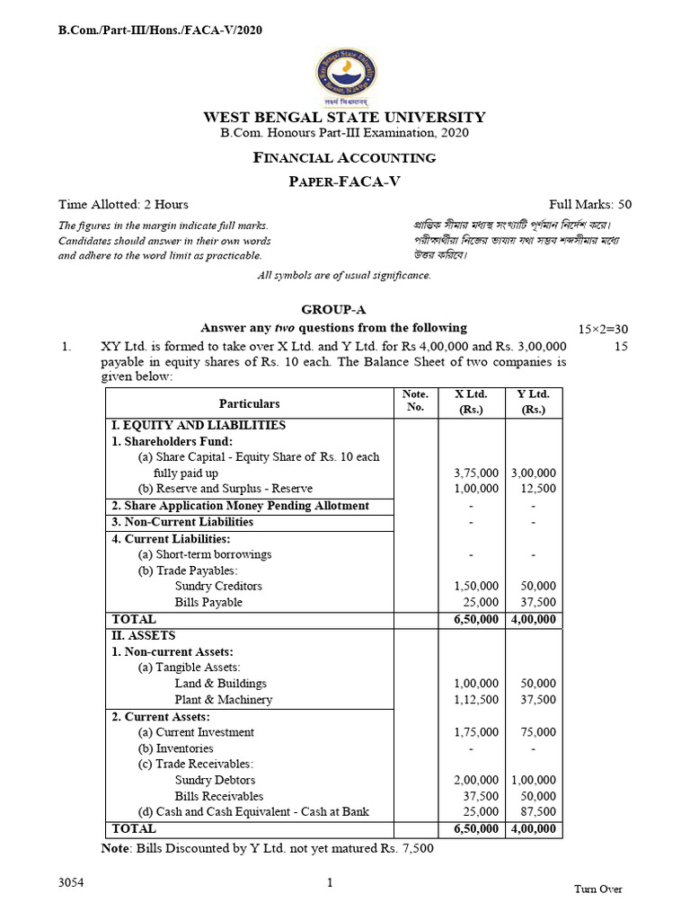 3054 Faca-V L 8 | PDF | Balance Sheet | Equity (Finance)