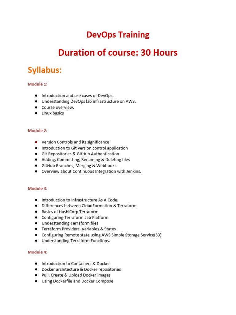 DevOps Module | PDF