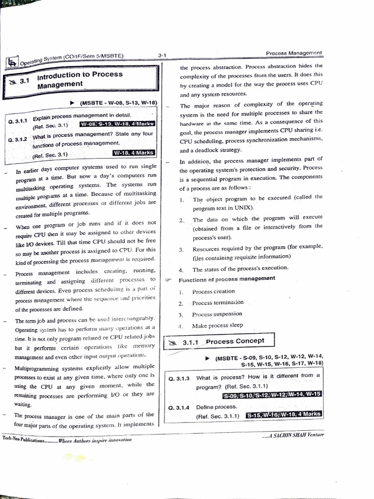 Understanding Process Management in OS | PDF | Process (Computing ...