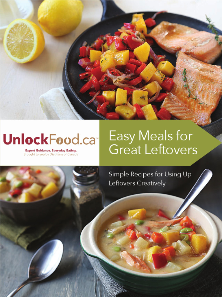 Easy Meals For Great Leftovers Recipe Book EN | PDF | Cooking | Coriander