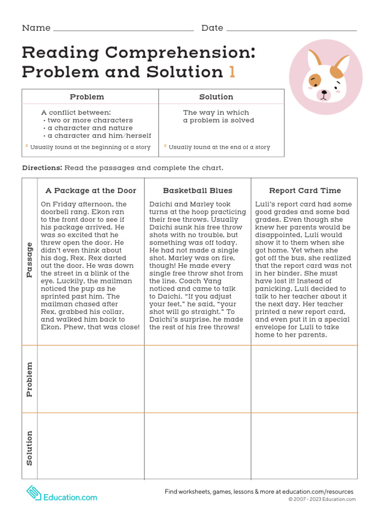 Problem-Solving Reading Passages | PDF