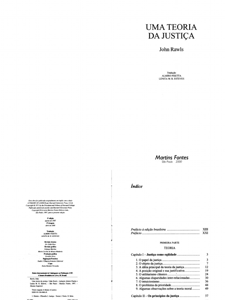 Rawls John Uma Teoria Da Justica Pdf