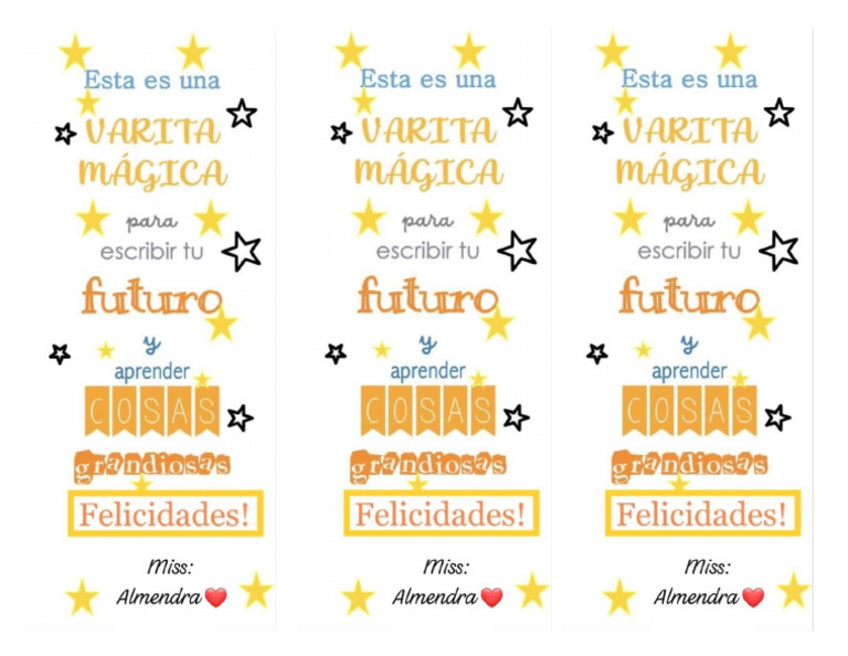 Barita Magica Imprimir | PDF