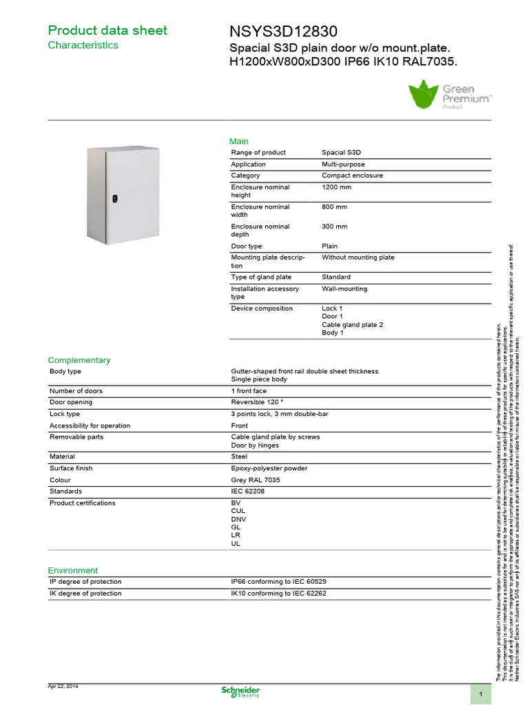 Tele Nsys3d12830 Datasheet | PDF