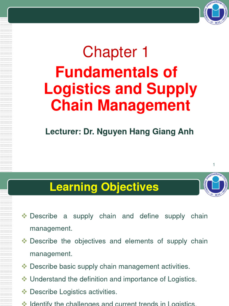 Chapter 1 - Foundamental of Logistics & Supply Chain Management | PDF ...