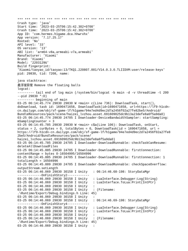 Catchlogs - 2023-03-25 at 06-15-42 - 7.17.2 - .Java | PDF | Boolean Data Type | Zip (File Format)