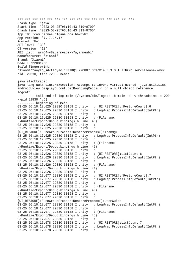 Catchlogs - 2023-03-25 at 06-10-43 - 7.17.2 - .Java | PDF | Boolean Data Type | Java ...