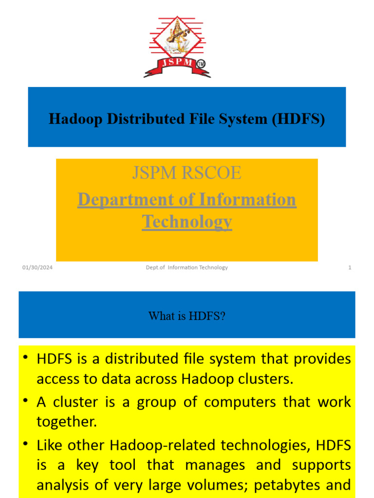 HDFS | PDF