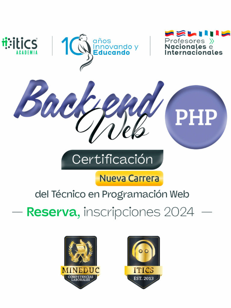 Backend PHP - Progra Web - 2024 | PDF | Informática