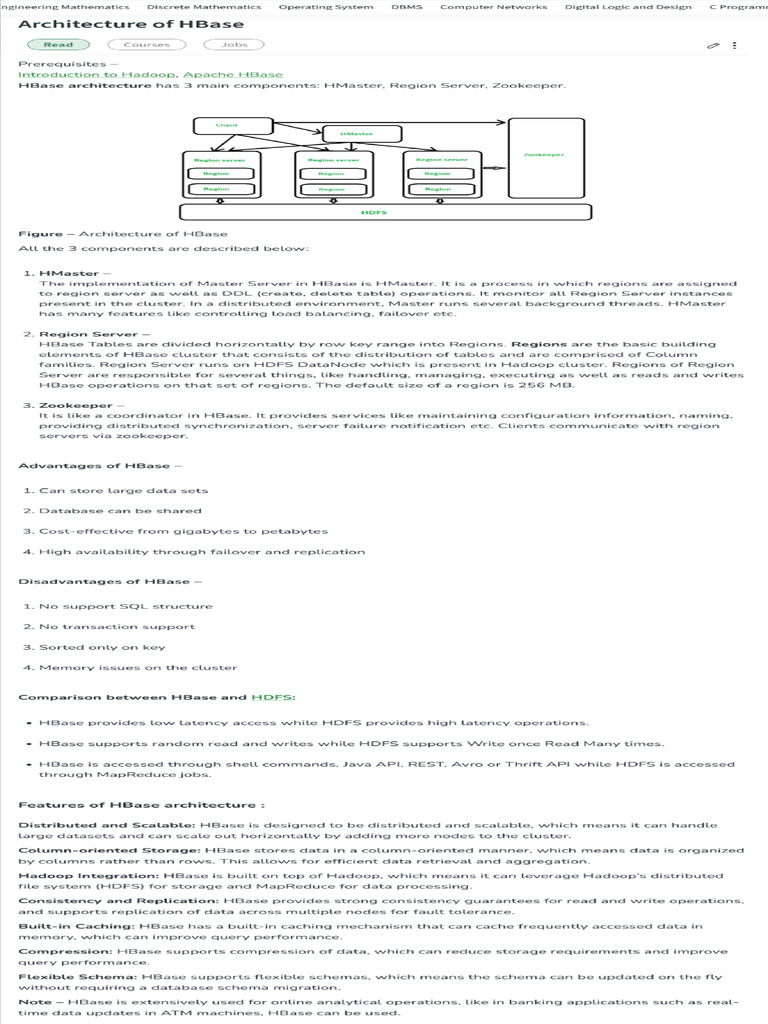 HBase Data Model | PDF