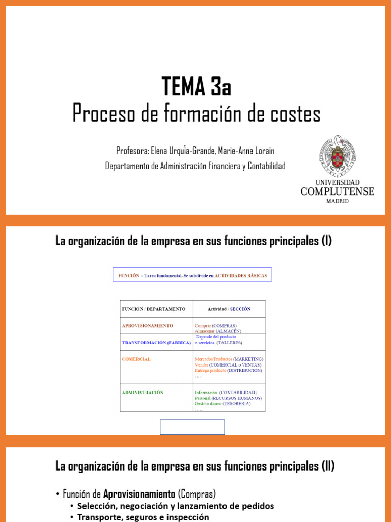 Tema 3a Costes Por Centros | PDF | Costo | Business