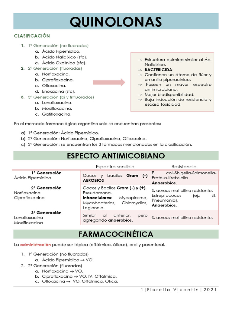 Atb Quinolonas | PDF | Enfermedades y trastornos | Causas de la muerte