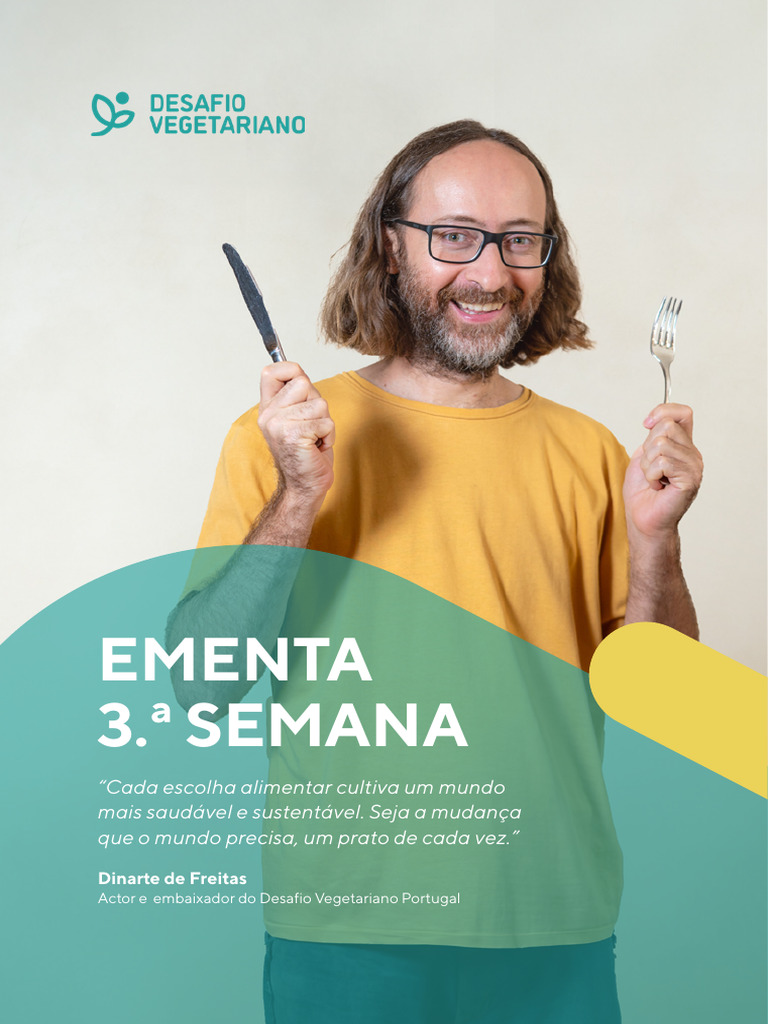 Desafio Vegetariano - Ementa 3. Semana | PDF | Chocolate | Caldo