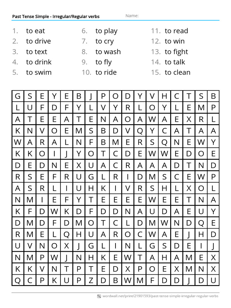 Wordsearch Primary English Learners | PDF