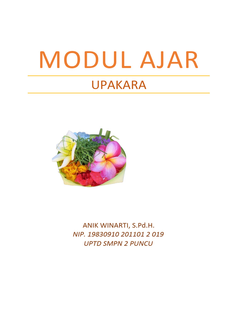 Modul Ajar Kelas 7 Upakara | PDF