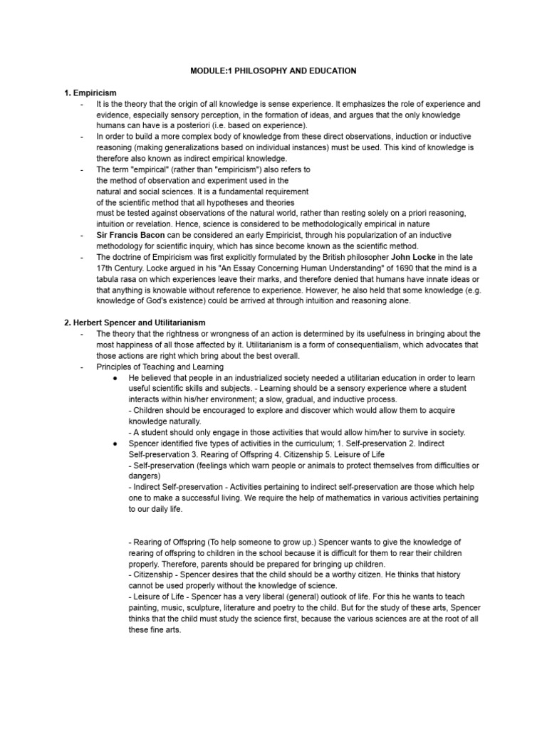 Educ 1 Reviewer | PDF | Empiricism | Cognition