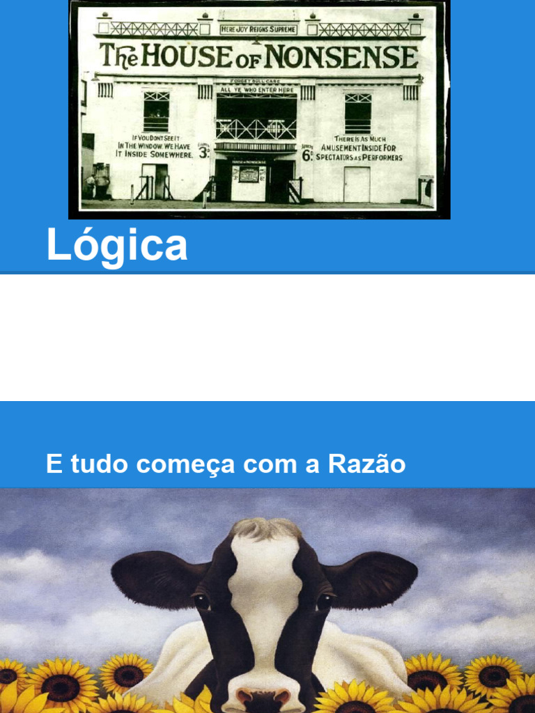 1 Introdução à Lógica Pdf Argumento Raciocínio Dedutivo