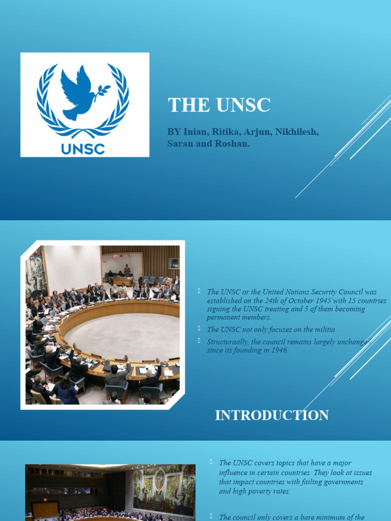 UNSC | PDF | United Nations Security Council | United Nations